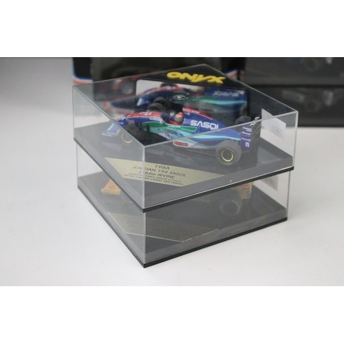 20 Boxed / cased Onyx diecast model racing cars to include 13 x F1, 4 x ...