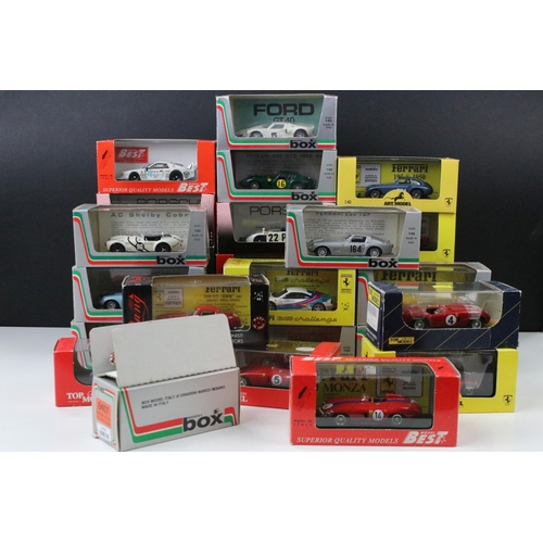 28 Boxed / cased diecast models to include Best, Model Box, Top Model ...