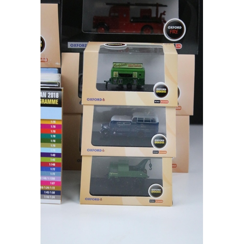41 Boxed / cased Oxford Diecast models to include Commercials, Military ...