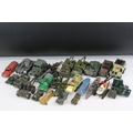 28 Mid 20th C onwards diecast models featuring mainly military examples ...