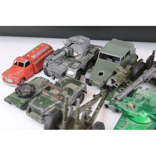 28 Mid 20th C onwards diecast models featuring mainly military examples ...