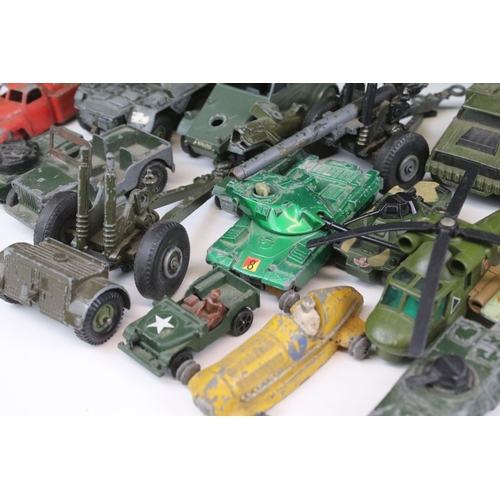 28 Mid 20th C onwards diecast models featuring mainly military examples ...