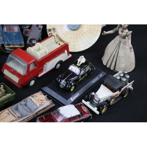 Collection of mixed playworn diecast models to include Corgi, Dinky ...