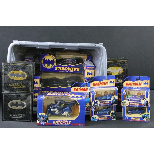 15 Boxed Corgi DC Batman Batmobile diecast models to include 1/18 2000 ...
