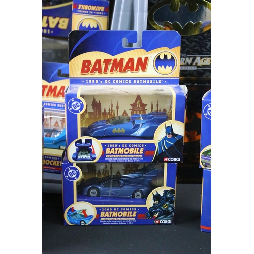 15 Boxed Corgi DC Batman Batmobile diecast models to include 1/18 2000 ...