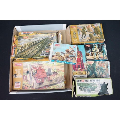 Quantity of boxed Airfix plastic model kits to include Military Series ...