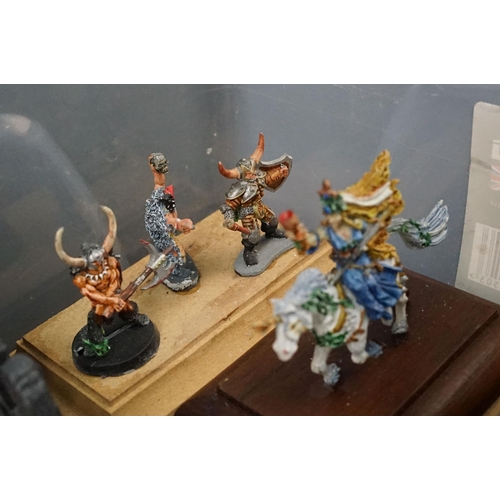 Warhammer - Collection of painted and mounted Warhammer metal figures ...