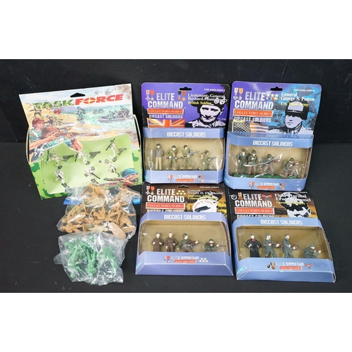 Five boxed plastic figures to include 4 x Elite Command Collector's ...