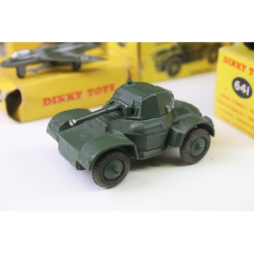 15 Boxed Dinky military diecast models to include 697 25-Pounder Field ...