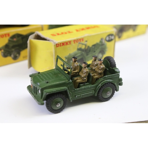 15 Boxed Dinky military diecast models to include 697 25-Pounder Field ...