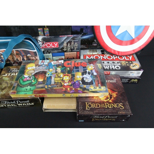 Collection of Tv related board games and collectibles to include 1 x ...