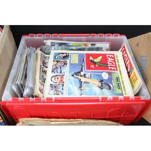 Large collection of books, annuals, comics and magazines featuring ...