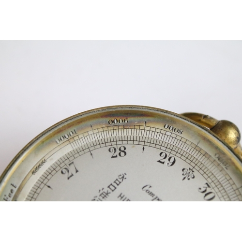An early 20th century Negretti and Zambra pocket barometer, No.10276 ...