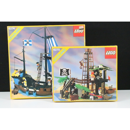 Lego - Two boxed Lego Legoland Pirates sets featuring 6274 Caribbean ...