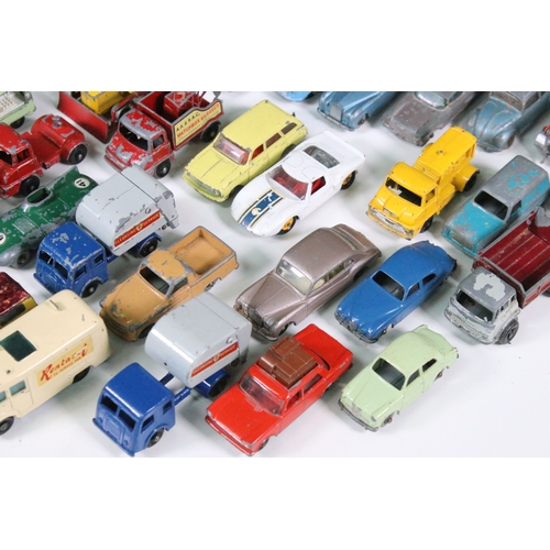 Around 60 Mid 20th C play worn Matchbox 75 Series diecast models to ...