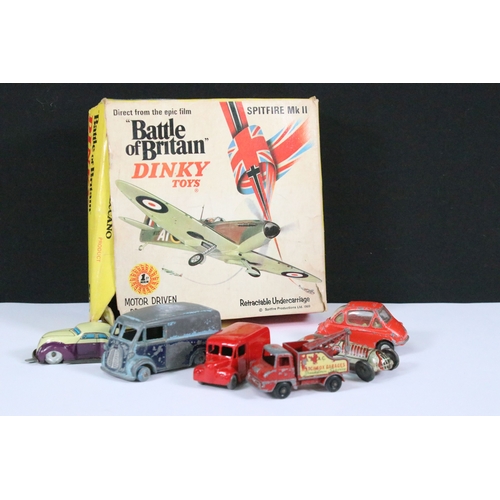 Boxed Dinky 719 Spitfire Mk II diecast model plane, with inner ...