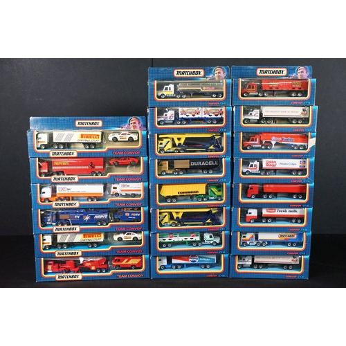 22 Boxed Matchbox Convoy and Team Convoy diecast models to include TC15 ...