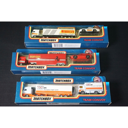 22 Boxed Matchbox Convoy and Team Convoy diecast models to include TC15 ...