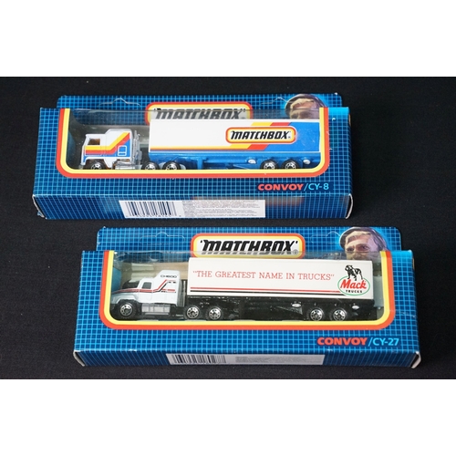 22 Boxed Matchbox Convoy and Team Convoy diecast models to include TC15 ...