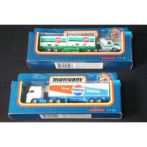 22 Boxed Matchbox Convoy and Team Convoy diecast models to include TC15 ...