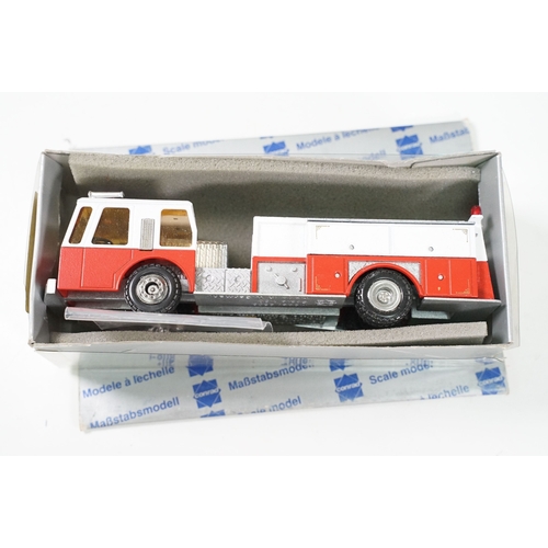 12 Boxed and unboxed Conrad fire engine diecast models to include 5509 ...