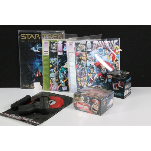 Collection of TV related collectibles featuring carded Lone Star James ...