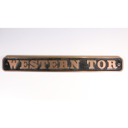 Railwayana - Bronze and black painted Industrial locomotive 'Western ...