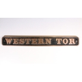 Railwayana - Bronze and black painted Industrial locomotive 'Western ...