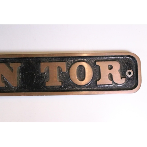 Railwayana - Bronze and black painted Industrial locomotive 'Western ...