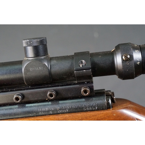 A Vintage Feinwerkbau Sport 127 Cal.22 break barrel Air Rifle with ...