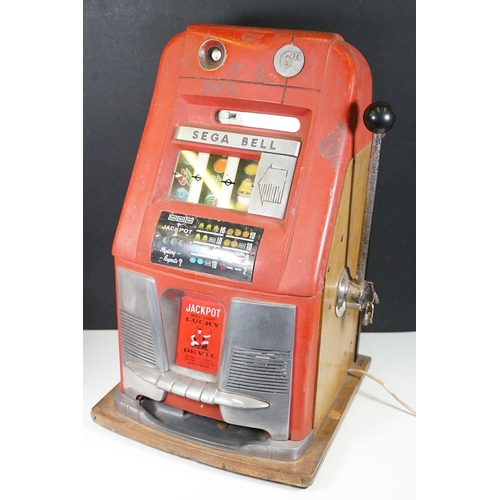Mid 20th century vintage Sega Bell one arm bandit table top jackpot ...