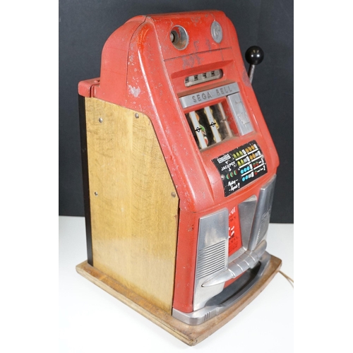 Mid 20th century vintage Sega Bell one arm bandit table top jackpot ...