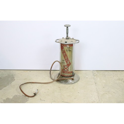 A mid 20th century vintage Redex dispenser, marked Redex to base, H 64cm