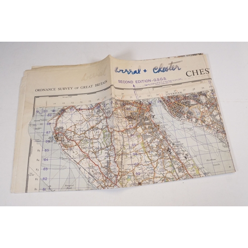 A small collection of military ordnance survey maps together with some ...