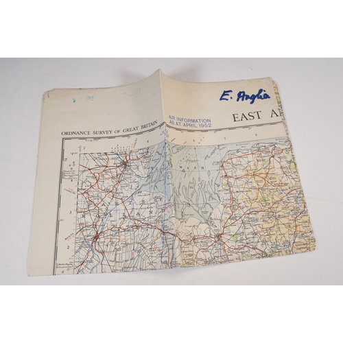 A small collection of military ordnance survey maps together with some ...