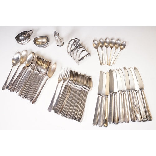 Collection of mid 20th century silver plate to include Mappin and Webb ...