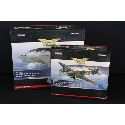 Two boxed 1/72 Corgi Aviation Archive diecast models to include AA38601 ...