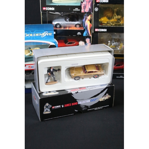 20 Boxed James Bond 007 related diecast models to include 8 x Corgi The ...