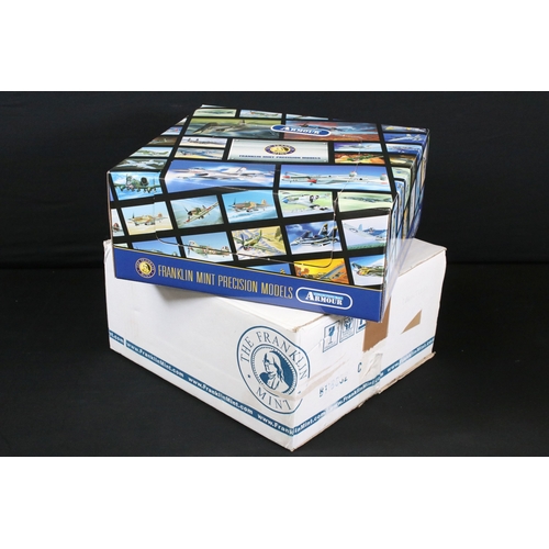 Four boxed Franklin Mint Armour Collection 1/48 diecast model aircraft ...