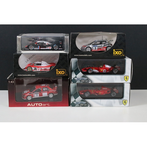 Nine boxed / cased racing diecast models to include 4 x Ixo Models ...