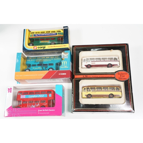 35 Boxed / cased diecast model buses to include 21 x Corgi Original ...