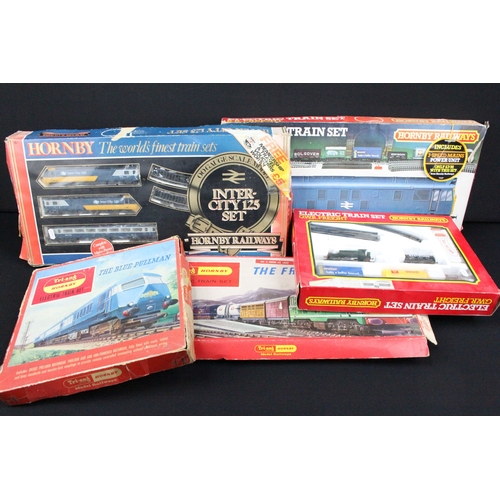 Five boxed Hornby OO gauge train sets to include R785 BR Freight Set ...