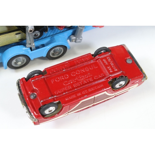 Boxed Corgi Gift Set 41 Corgi Car Transporter And 6 Cars (Modelled On ...