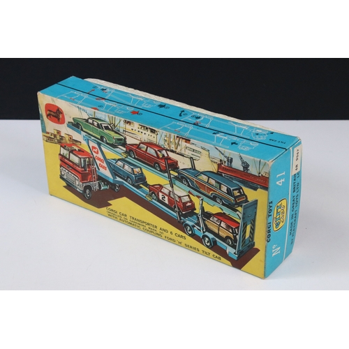 Boxed Corgi Gift Set 41 Corgi Car Transporter And 6 Cars (Modelled On ...