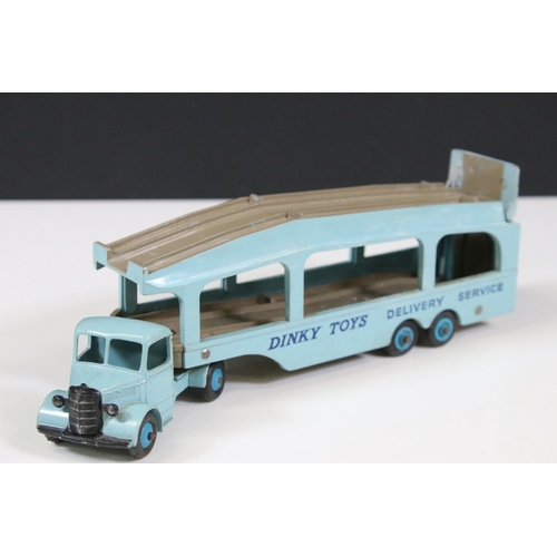 Boxed Dinky 582 Pullmore Car Transporter diecast model in pale blue ...