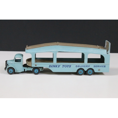 Boxed Dinky 582 Pullmore Car Transporter diecast model in pale blue ...