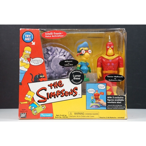 The Simpsons - Five boxed Playmates World of Springfield WOS ...