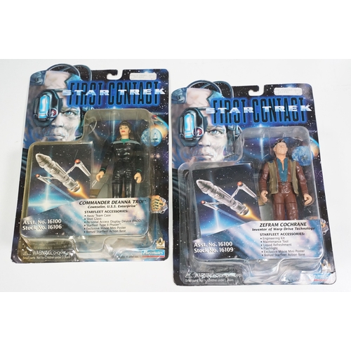 21 Carded Playmates Star Trek figures featuring 14 x First Contact ...