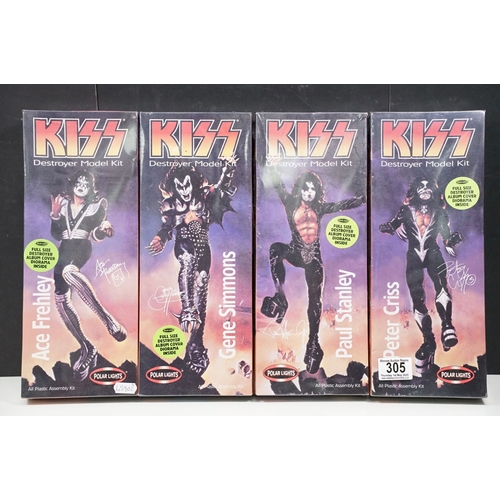 Four sealed Polar Lights Kiss Destroyer Model Kits featuring Peter ...