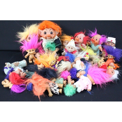 Collection of 39 Trolls dolls to include Thomas Dam and Russ examples ...